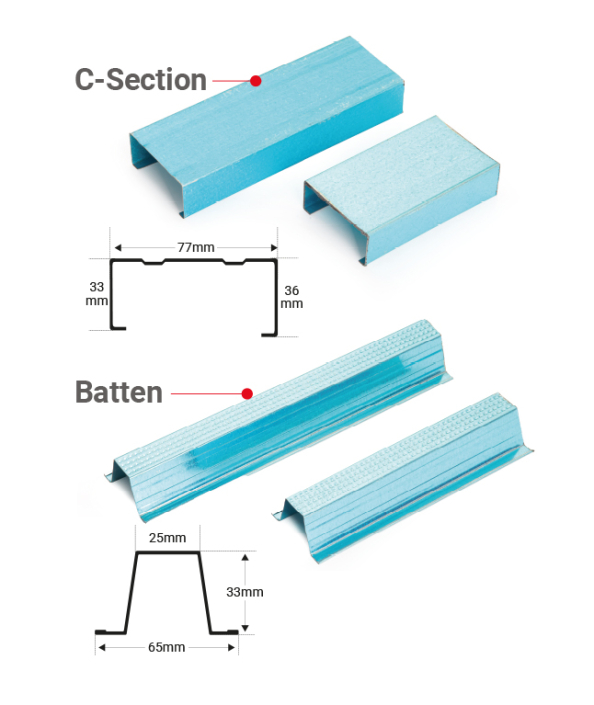 YK SECTION & BATTEN - Metal Roofing